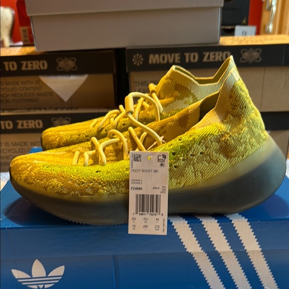 adidas | Shoes | Adidas Yeezy Boost 38 Yellow Athletic Shoes | Poshmark